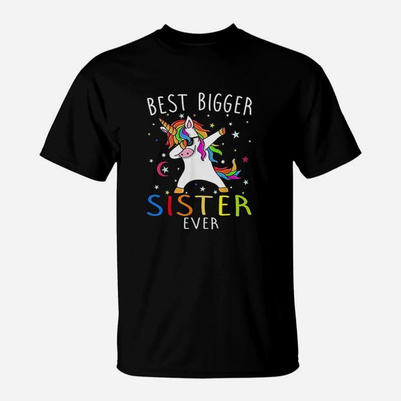 Best Bigger Sister Ever Unicorn TShirt - Walmart.com