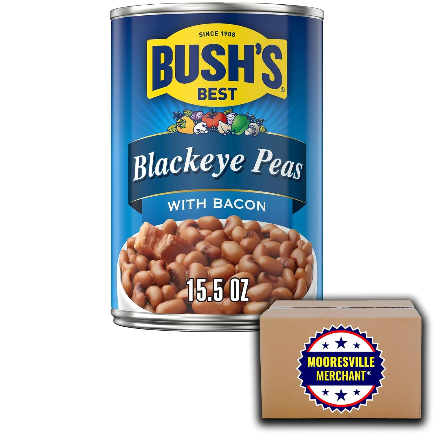 Best Blackeye Peas with Bacon, 15.5 oz, 4 Cans with Decal - Walmart.com