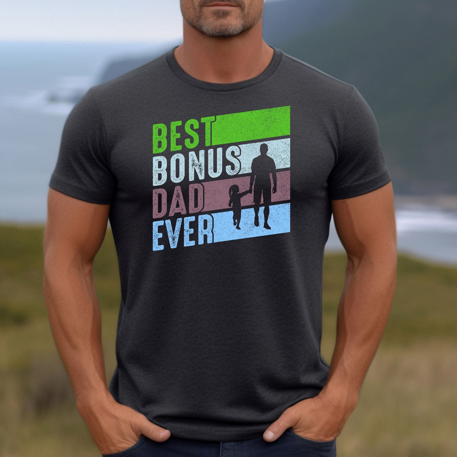 Best Bonus Dad Ever Shirt, Best Step Dad Ever Shirt, Birthday Gift For Step Father, Funny Step ...