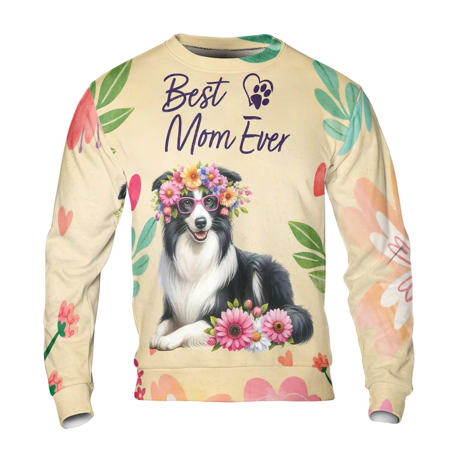 Best Border Collie Mom Ever Happy Mother's Day All Over Print 3D ...