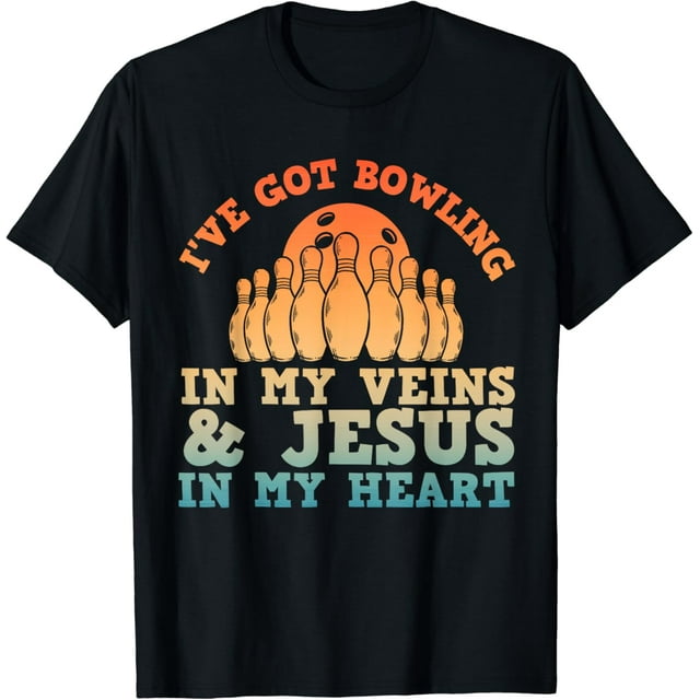 Best Bowling Design For Men Women Jesus Christian Bowling T-Shirt ...
