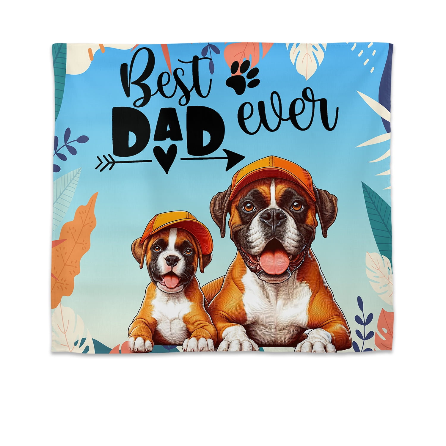 Best Boxer Dad Ever Happy Father's Day Tapestry Boxers Dog Lover Gifts ...