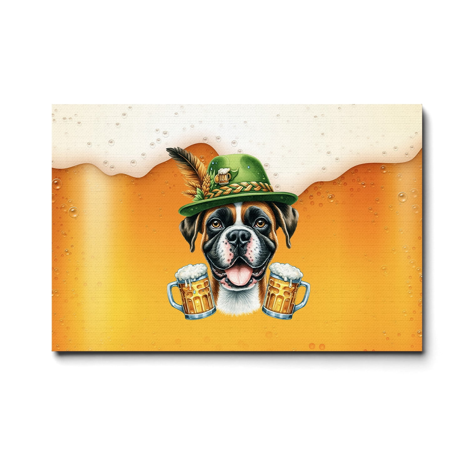 Best Boxer Dad Proud Beer Lover Happy Oktoberfest Horizontal Matte ...