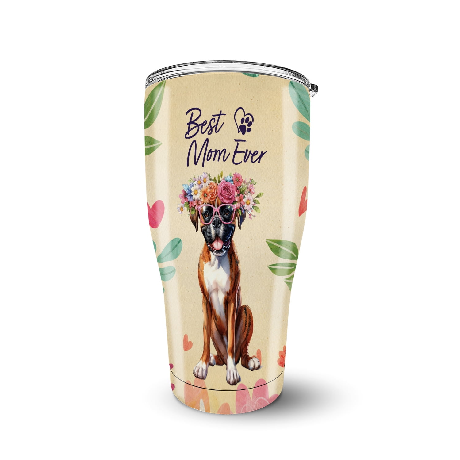 Best Boxer Mom Ever Happy Mother's Day 30oz Stainless Steel Tumbler ...