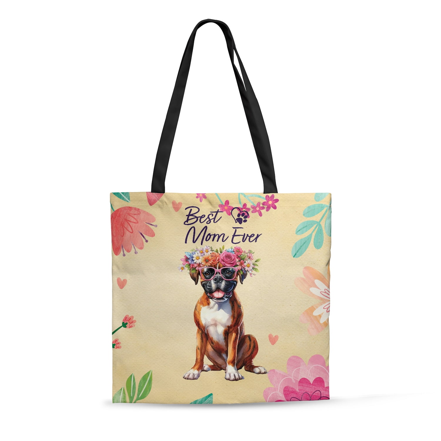 Best Boxer Mom Ever Happy Mother's Day All Over Print 3D Canvas Tote ...