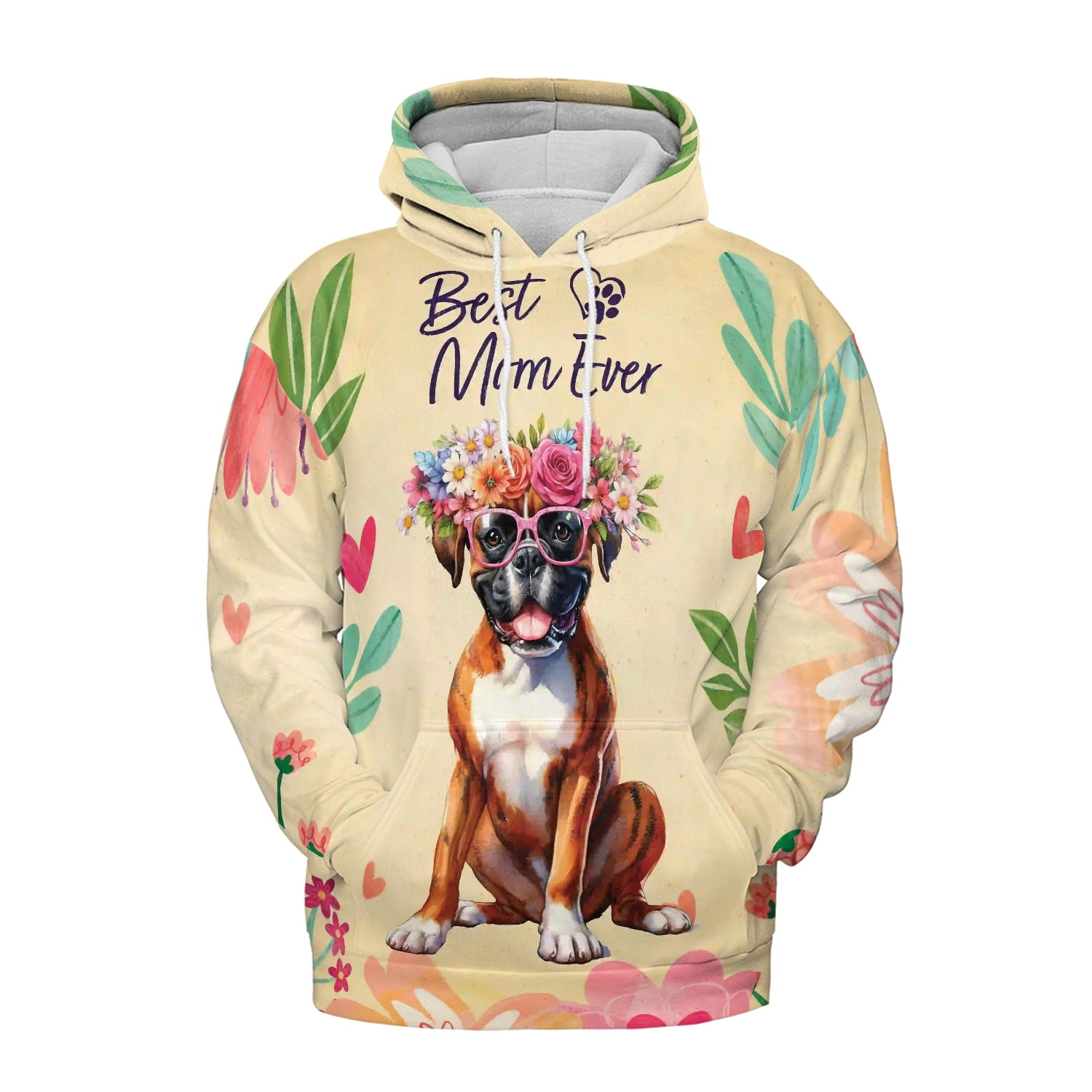 Best Boxer Mom Ever Happy Mother's Day All Over Print 3D Hoodie Unisex ...