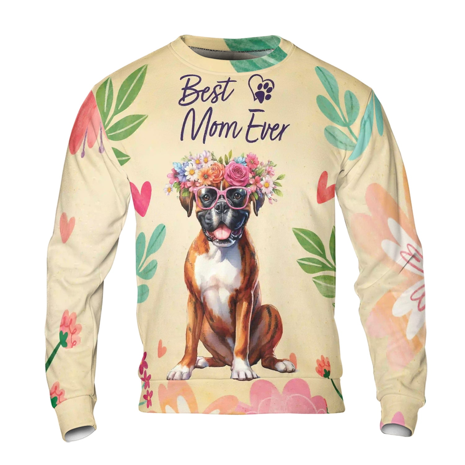 Best Boxer Mom Ever Happy Mother's Day All Over Print 3D Sweatshirt ...