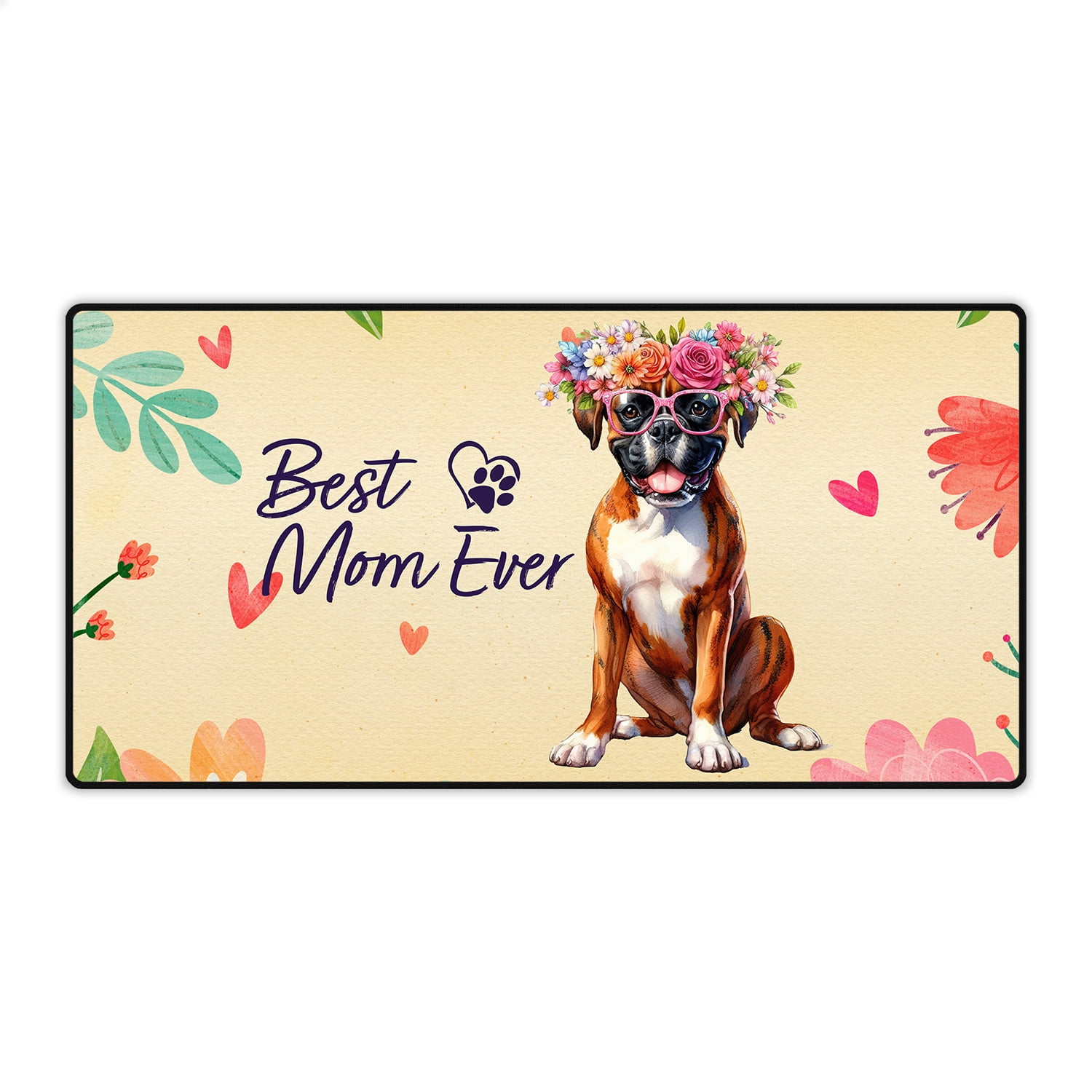 Best Boxer Mom Ever Happy Mother's Day Desk Mat Full Keyboard Mouse Pad ...