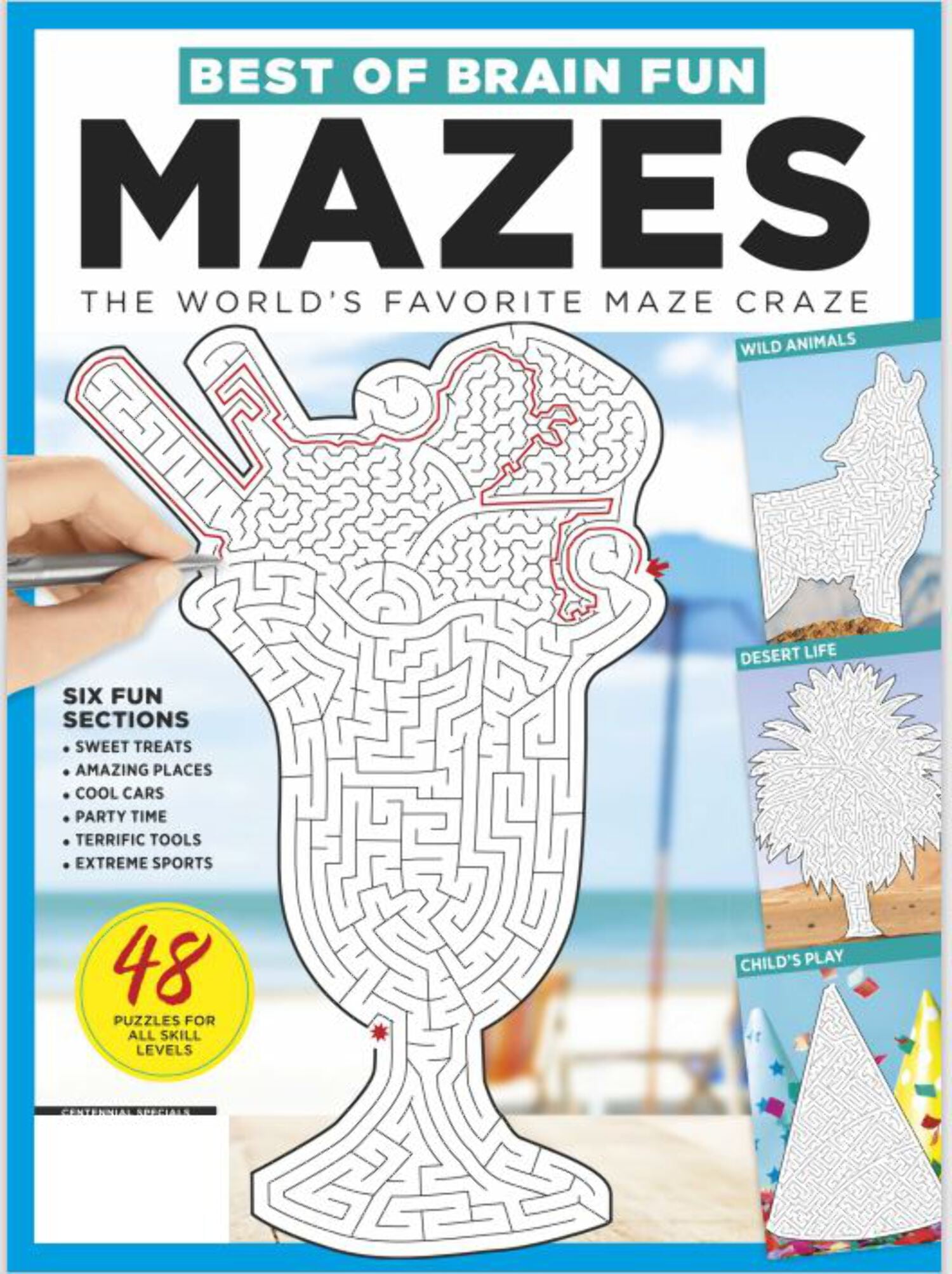 Best Of Brain Fun - Mazes: 48 Puzzles for All Skill Levels with 6 ...