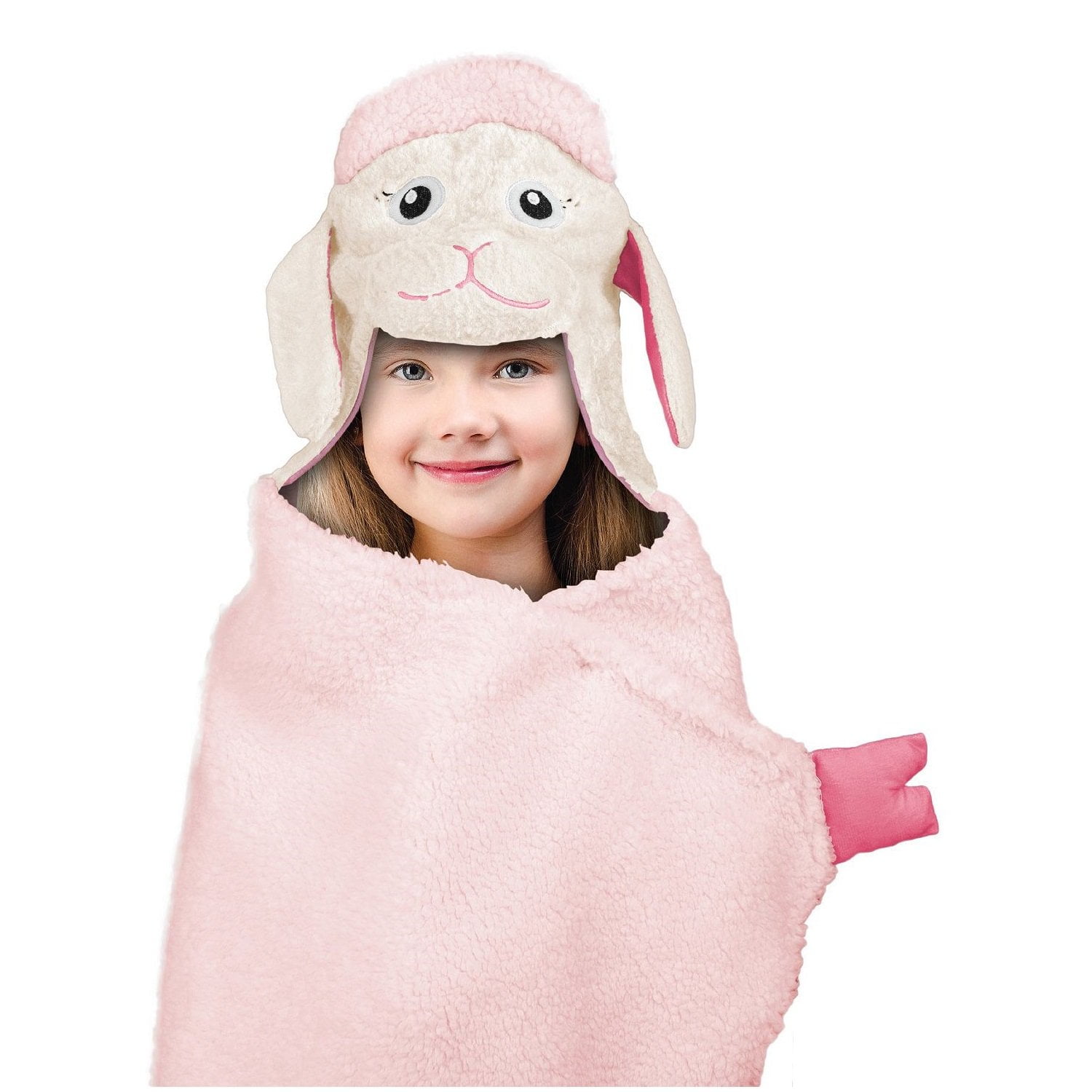 Best Brands Kids Wearable Hooded Throw, Warm Fleece Snuggle Blanket ...