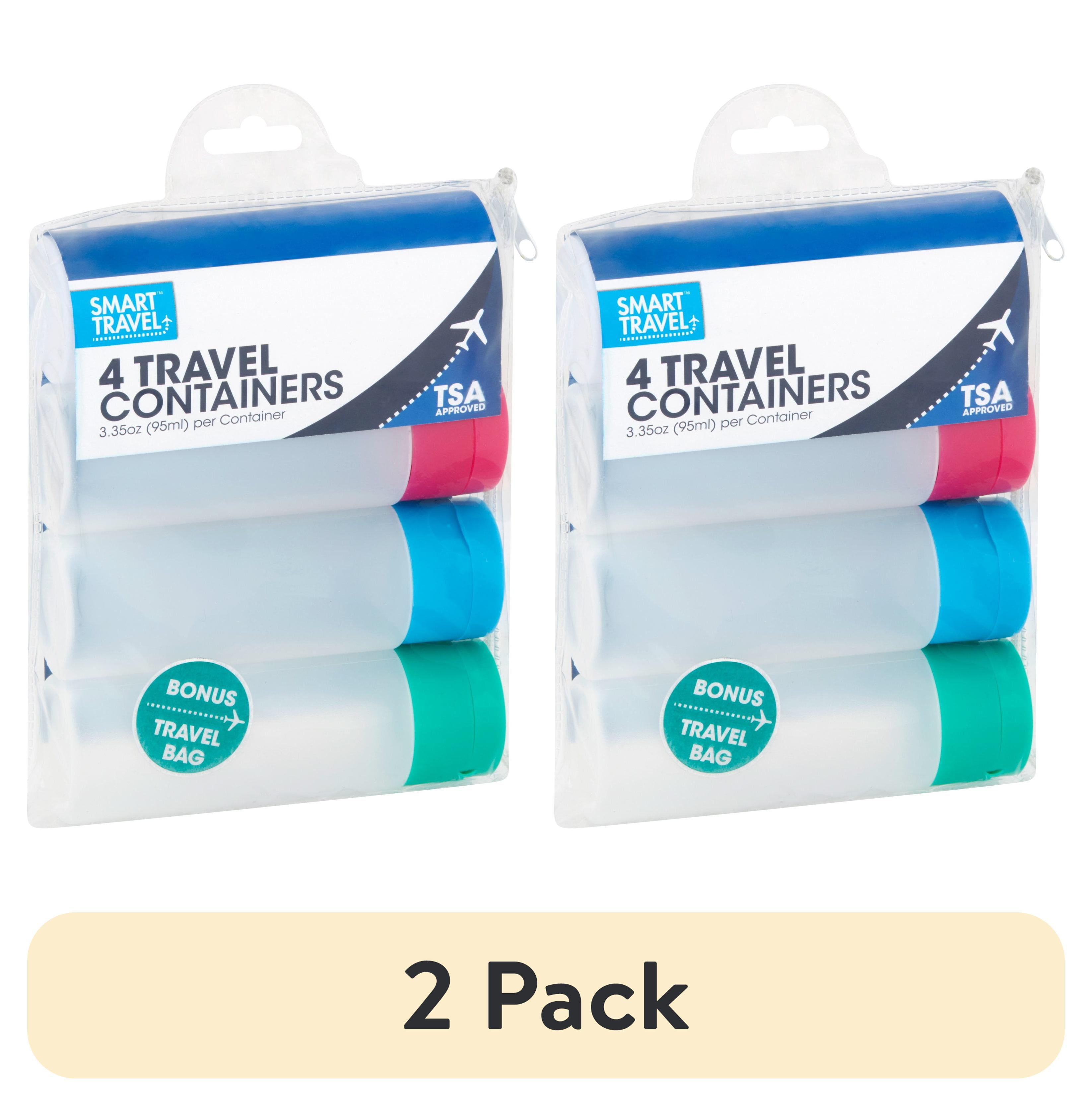 (2 pack) Best Brands Plastic Travel Containers (4 count) - Walmart.com