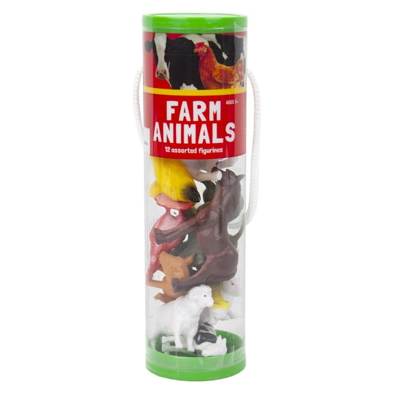 Best Brands Toy Figurines Set: Realistic Small Brown Farm Animals for ...
