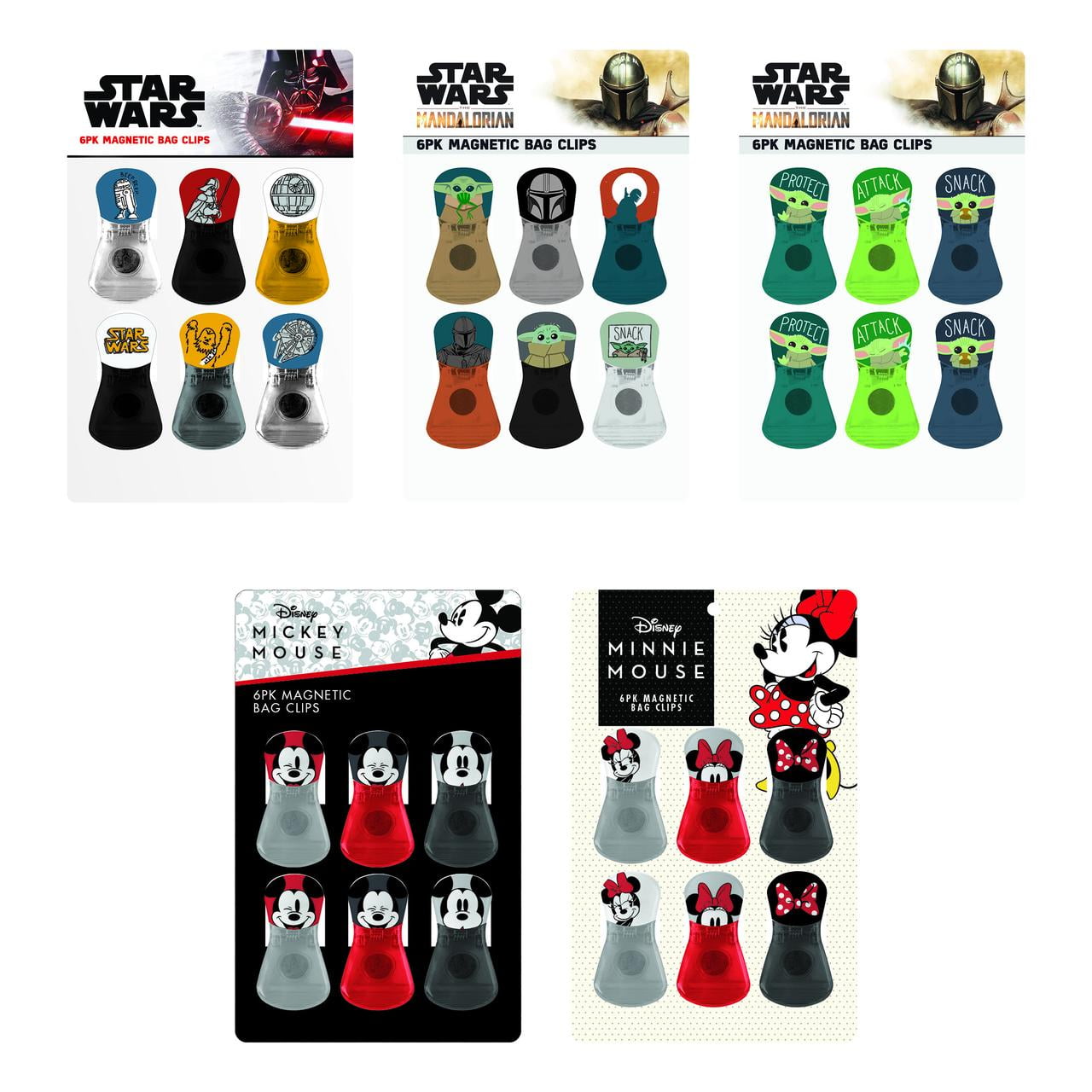 Best Brands Star Wars The Mandalorian Magnetic Bag Clips 6 count ...