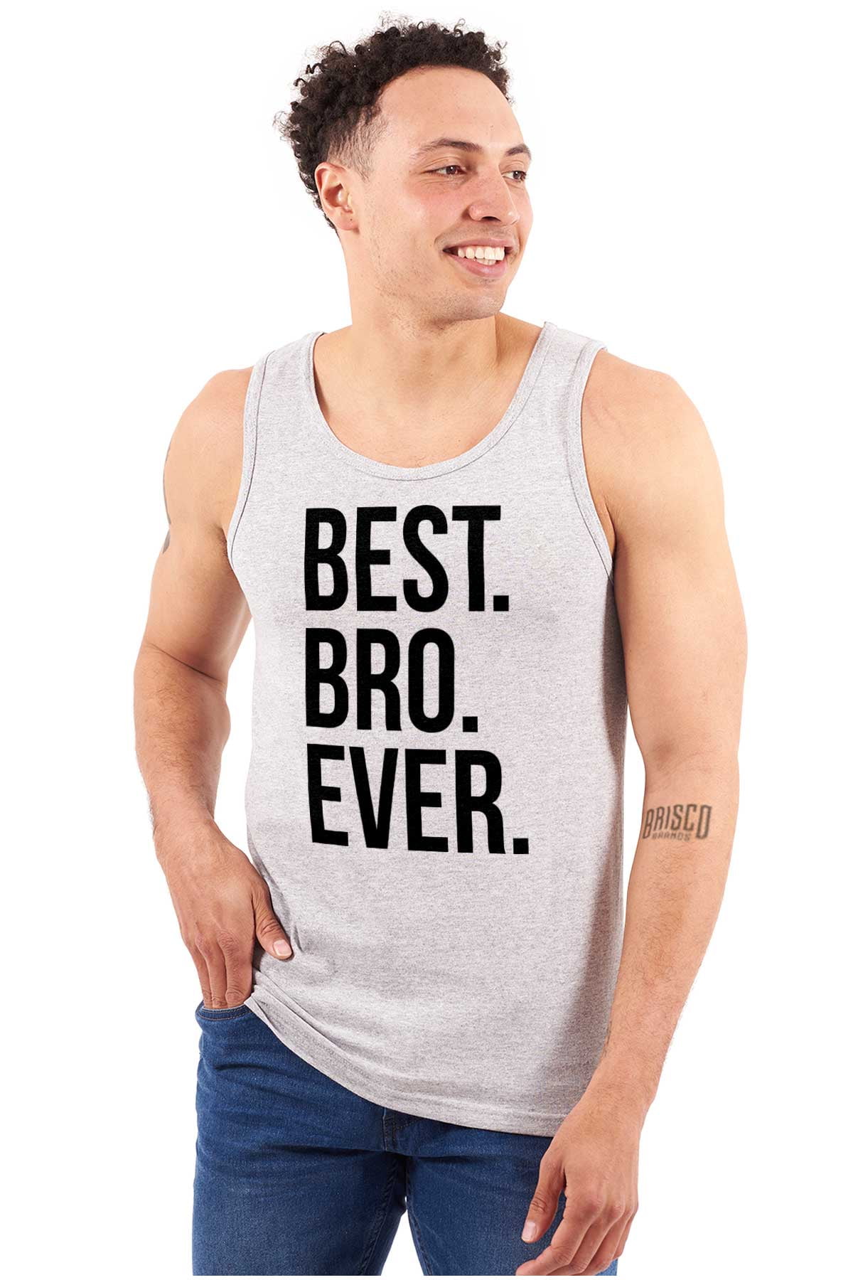 Best Bro Ever Brother Relative Family Tank Top Sleeveless Tee Men ...