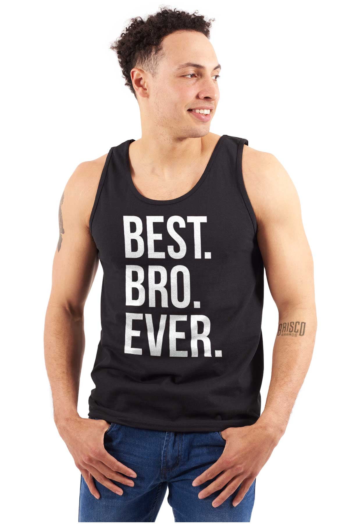 Best Bro Ever Brother Relative Family Tank Top Sleeveless Tee Men ...