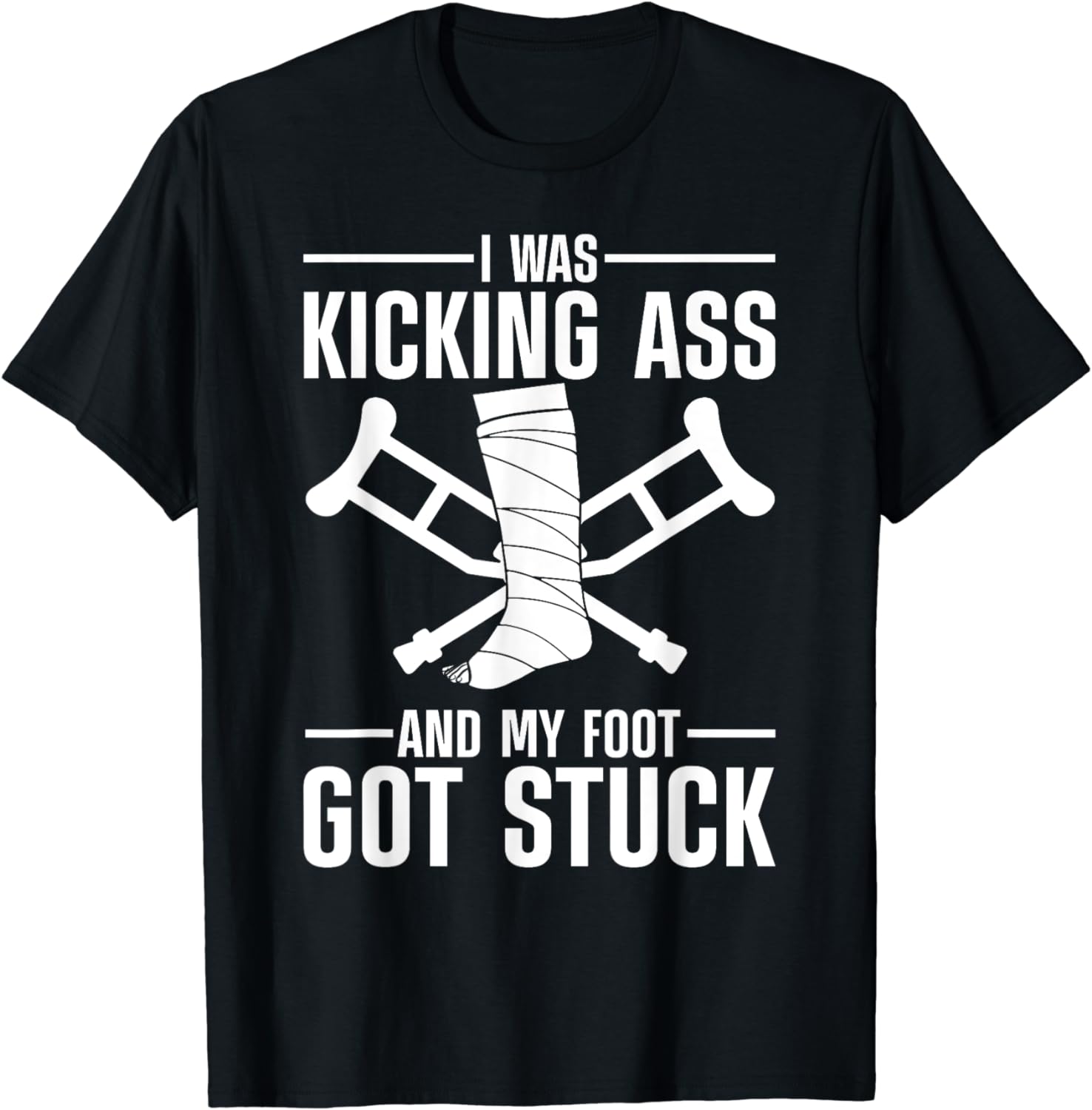 Best Broken Leg Art Men Women Kids Foot Ankle Knee Surgery T-Shirt ...