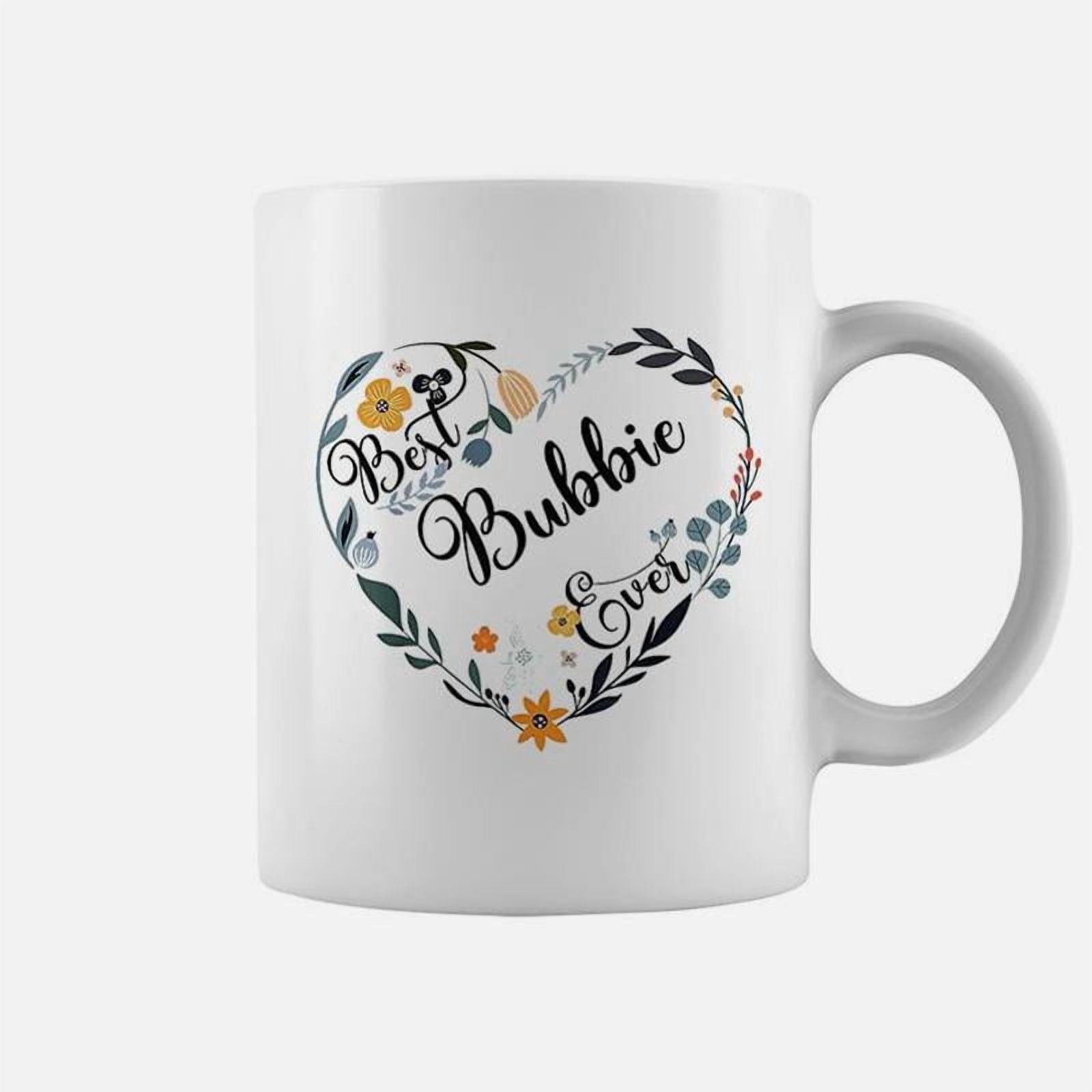 Best Bubbie Ever Heart Flower Coffee Mug - Walmart.com
