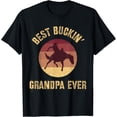 Best Buckin' Grandpa Ever Western Rodeo Cowboy Bucking Horse T-Shirt ...