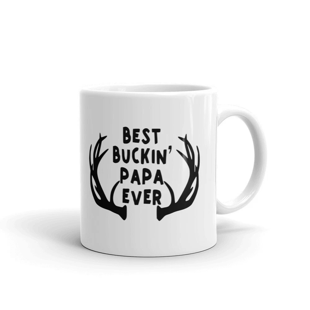 Best Buckin Papa Ever Rodeo Coffee Tea Ceramic Mug Office Work Cup ...