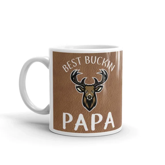 Best Buckin Papa Fathers Day Office Work Cup Gift Coffee Tea Ceramic ...