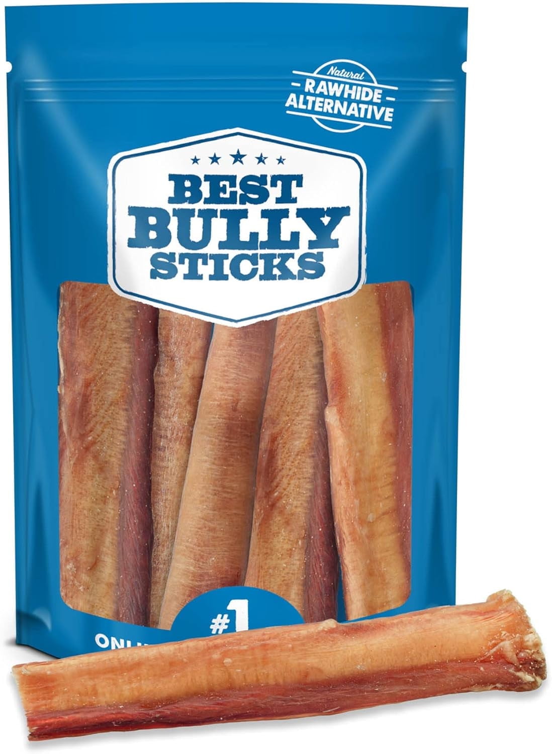 Best Bully Sticks 6 Inch Thick Bully Sticks for Dogs - 5 Count (Pack of ...
