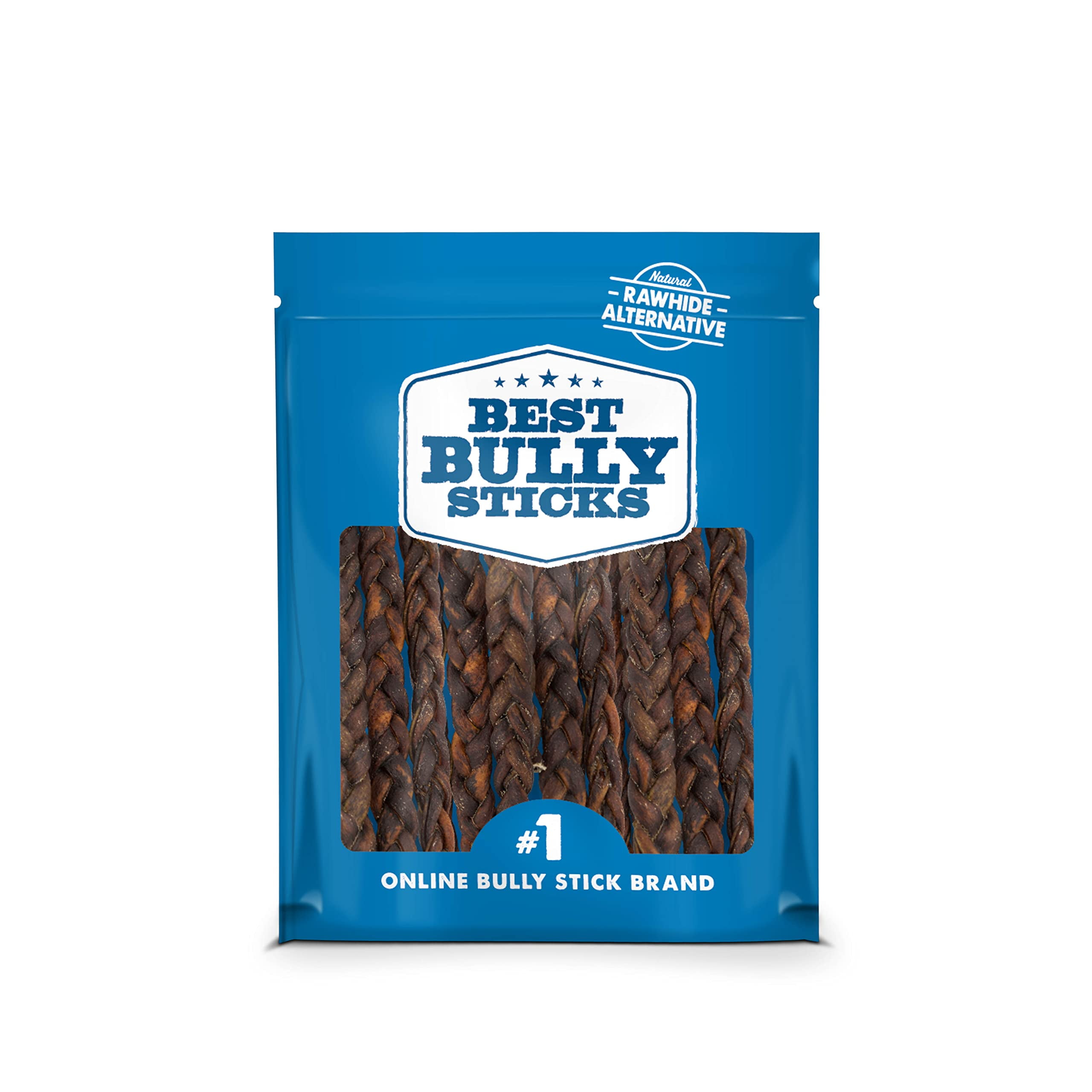Best Bully Sticks Braided SAF21 Beef Collagen Sticks - 9 Inch 10 Count ...