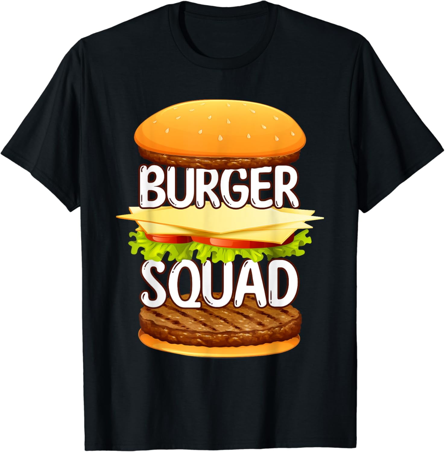 Best Burger Design For Men Women Hamburger Cheeseburger T-Shirt ...