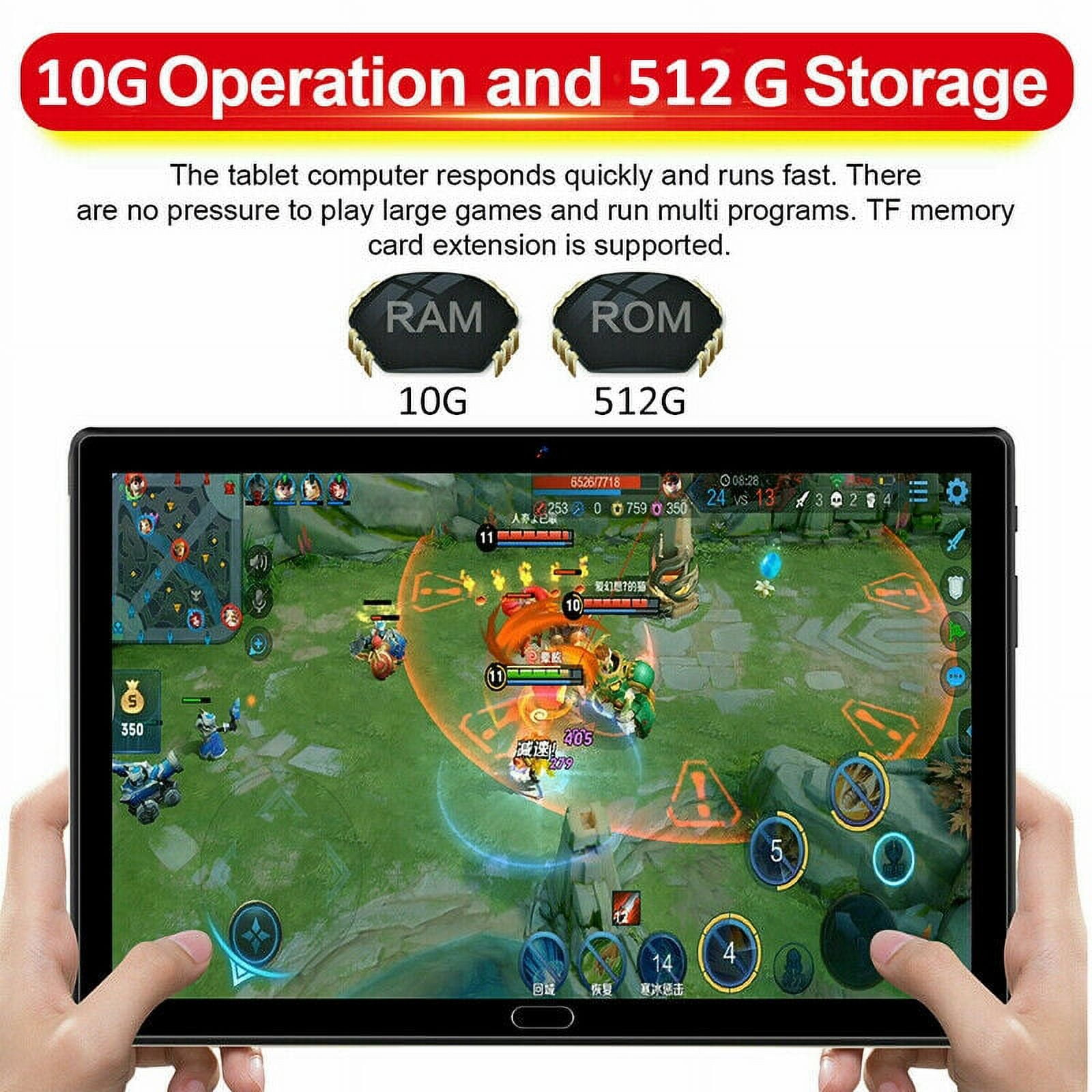 "10.1"" Android Tablet PC, Dual SIM Unlocked Phablet with Card Slot ...