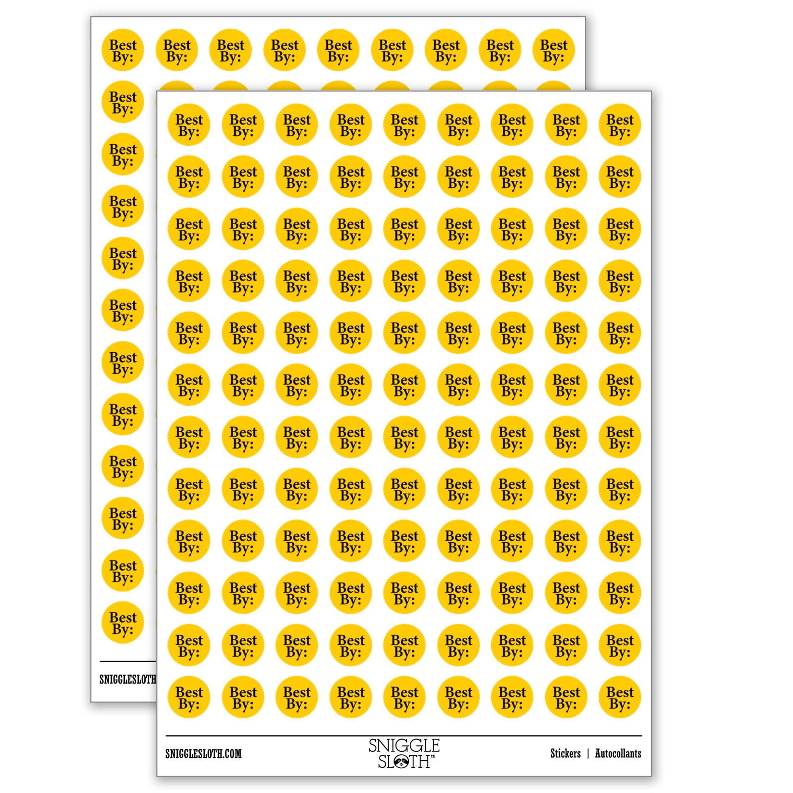 Best By Expiration Date Food Fill 200+ Round Stickers - Gloss Finish ...