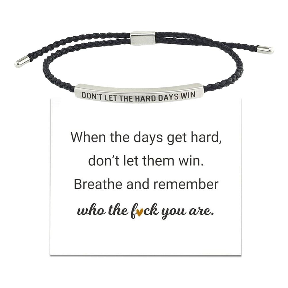 Best-CTDWNT Dont Let The Hard Days Win Bracelet for Women Men ...