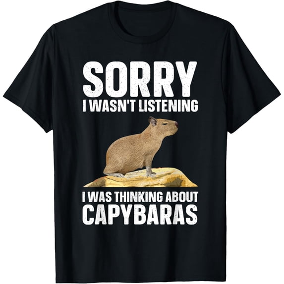 Best Capybara Design For Men Women Pet Rodent Capybara T-Shirt Tee ...