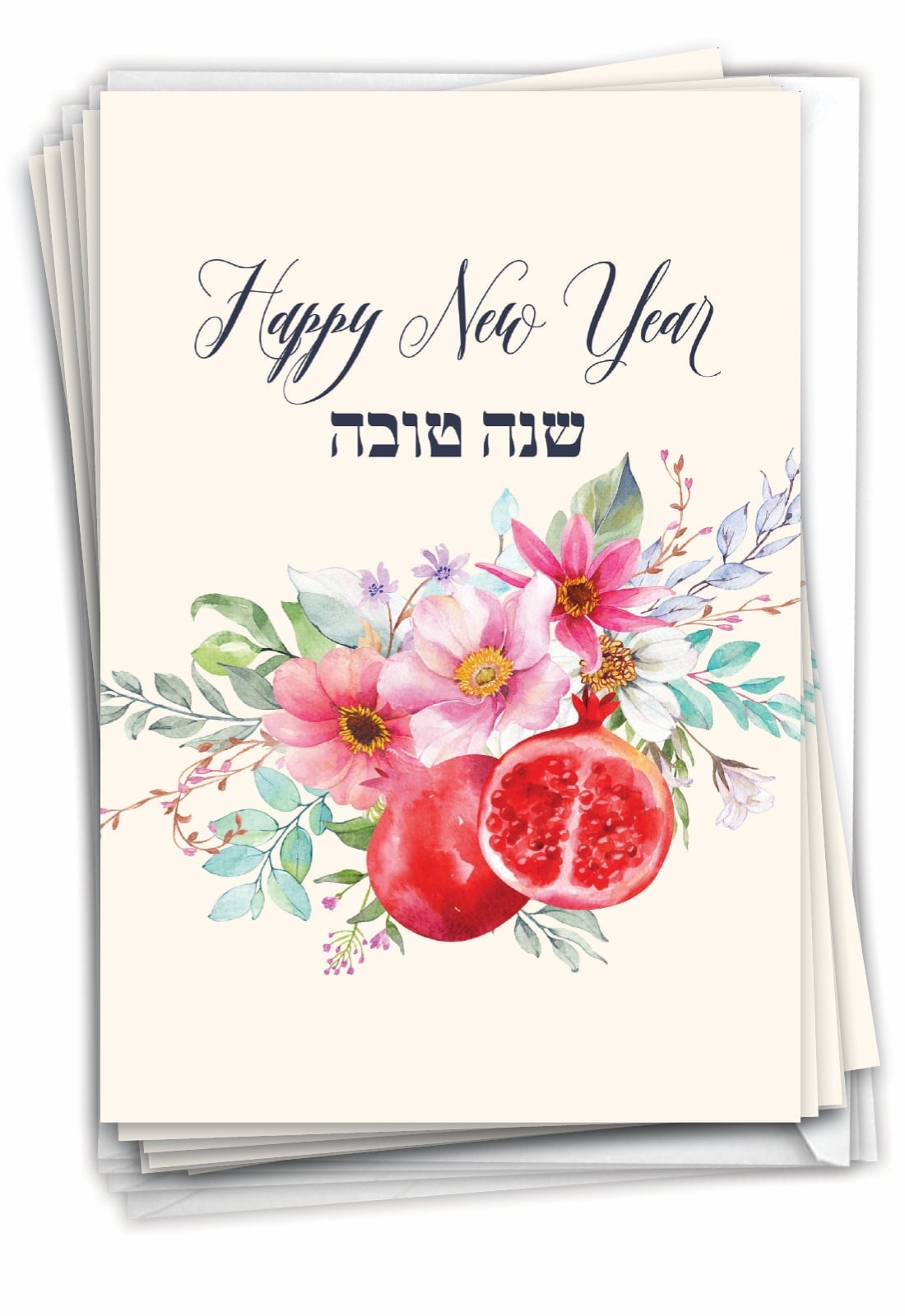 The Best Card Company 12 Rosh Hashanah Greeting Cards Bulk Box Set with ...