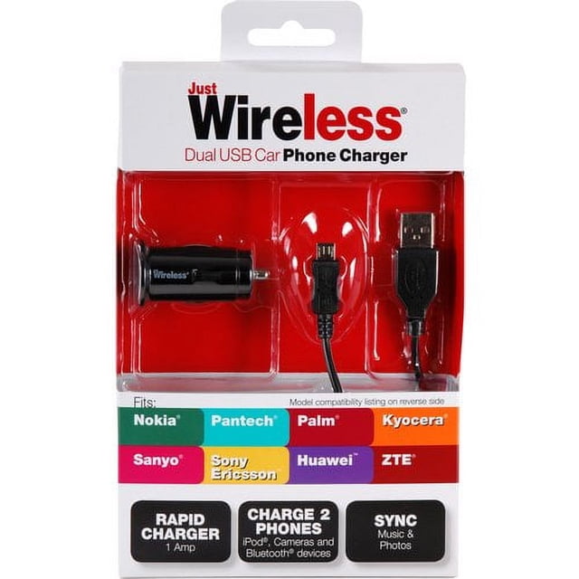 Best Case Premium Multi-Brand Dual USB Car Charger - Walmart Business ...
