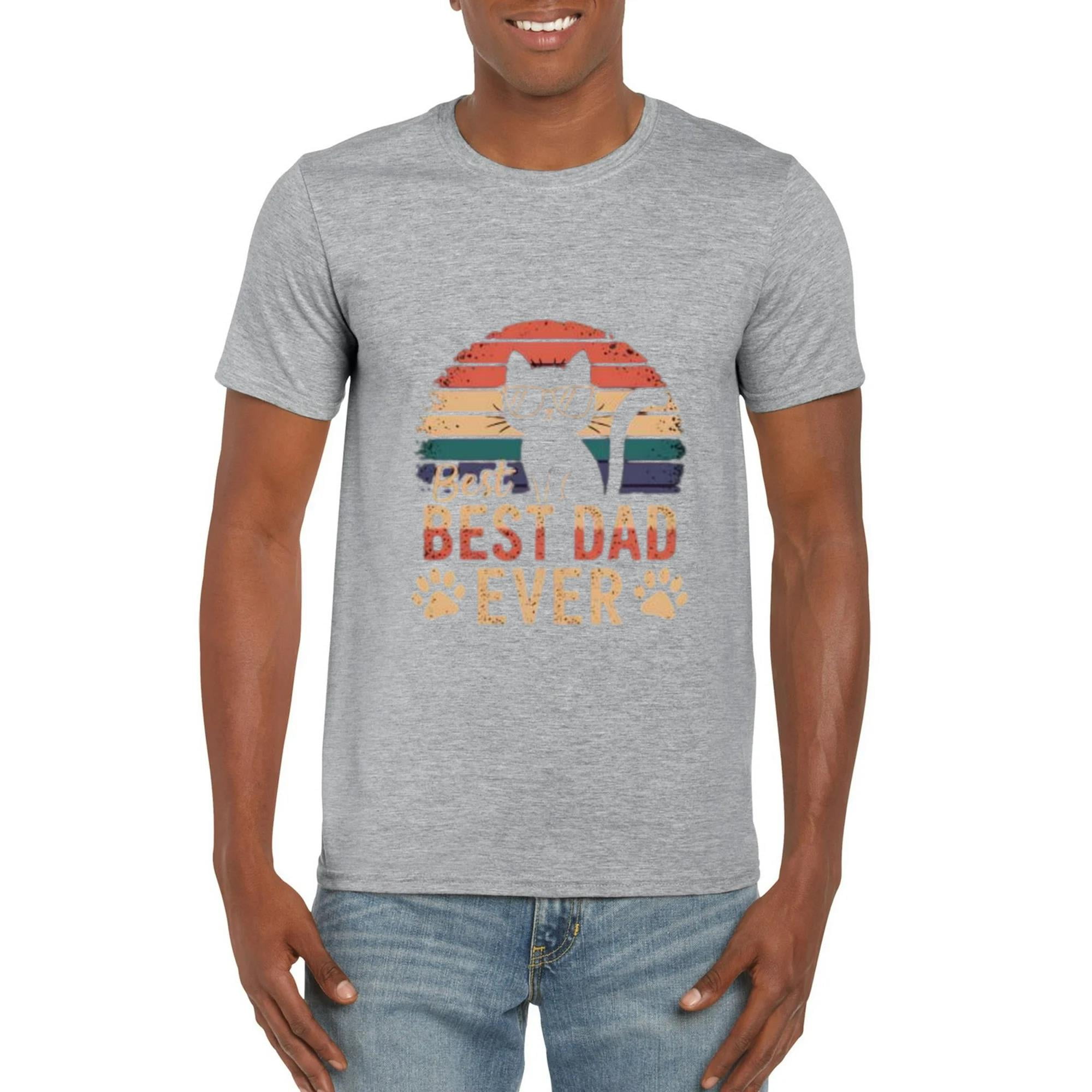Best Cat Dad Ever Funny Cat Daddy Fathers Day Pet Owner T-Shirt, for ...