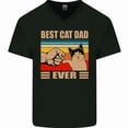 Best Cat Dad Ever Funny Fathers Day Mens T-Shirt - Walmart.com