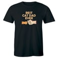 Best Cat Dad Ever Men's T-Shirt Father's Day Gift For Cat Lovers Fur ...
