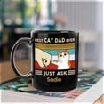 Best Cat Dad Ever Mug, Custom Cat Breed Mug, Cat Name Mug, Gift For Cat ...