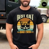 Best Cat Dad Ever TShirt Cool Cat Dad Shirt Fatheramp39s Day Shirt Gift ...