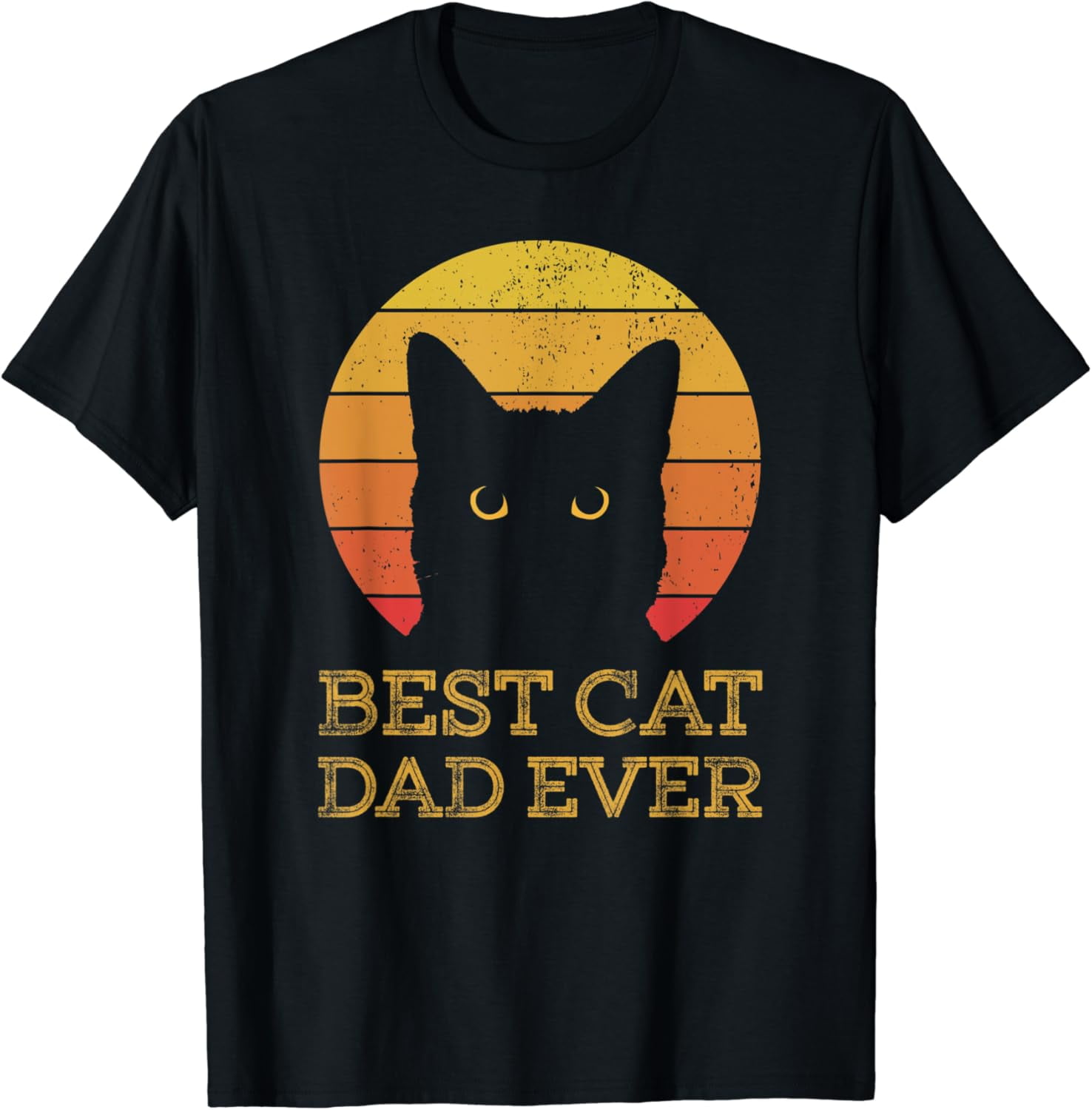 Best Cat Dad Ever Vintage Cat Daddy T-Shirt - Walmart.com