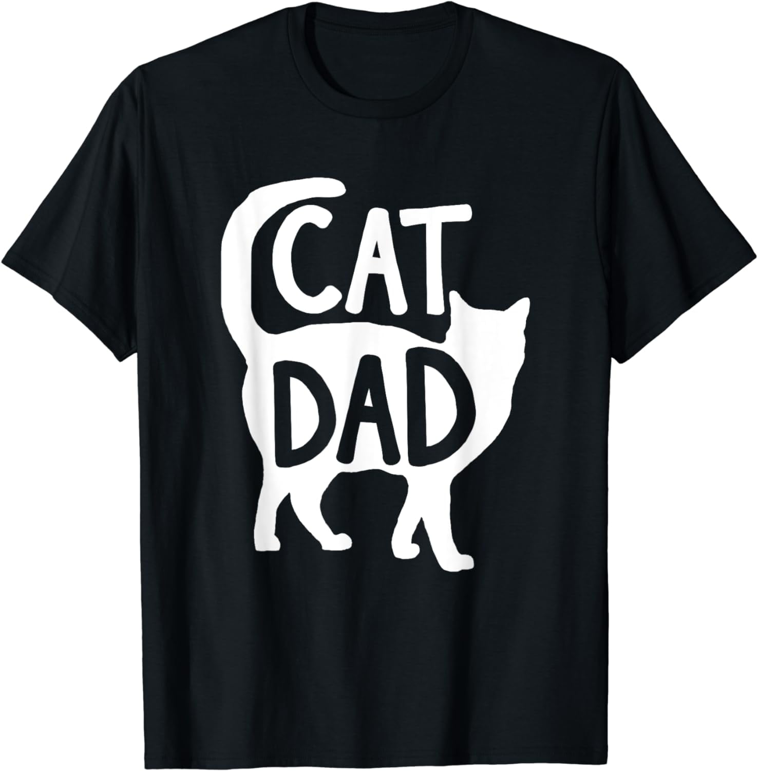 Best Cat Dad Fathers Day Men Kitty Daddy Papa Christmas T-Shirt ...