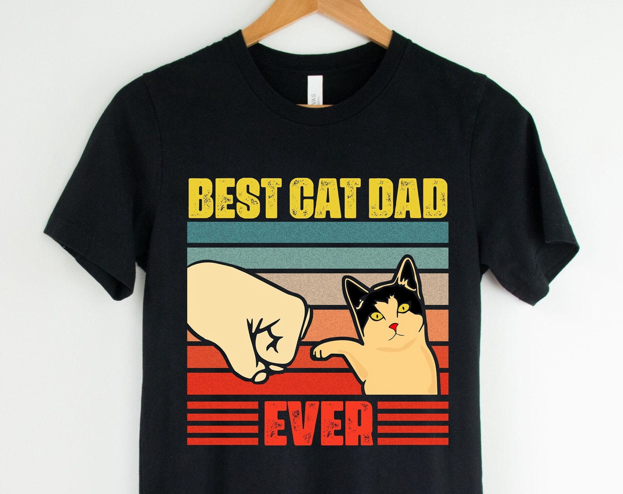 Best Cat Dad Shirt Fatheramp39s Day Funny Men TShirt Cat Father Shirt ...