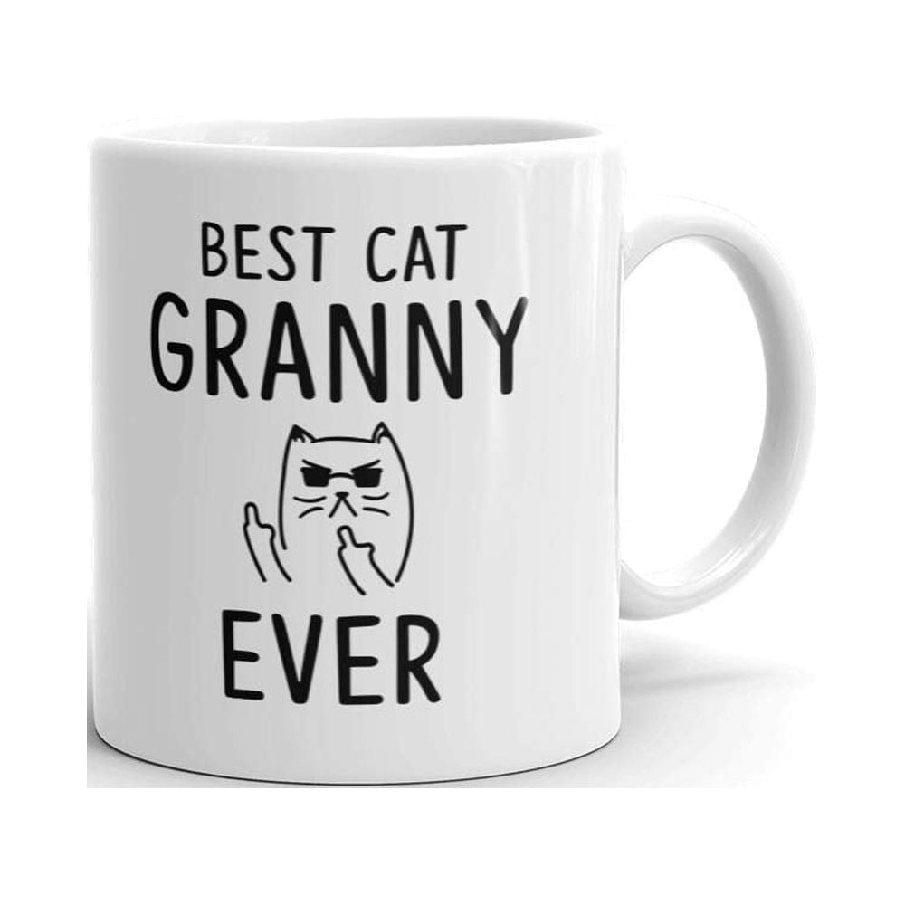 Best Cat Granny Ever Rude Funny Coffee Tea Ceramic Mug Office Work Cup