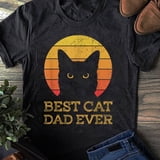 Best Cat Parent Ever Vintage Retro Graphic Tee Shirt Special Present ...