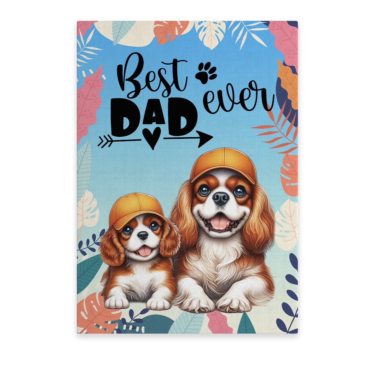 Best Cavalier King Charles Spaniel Dad Ever Happy Father's Day Vertical ...