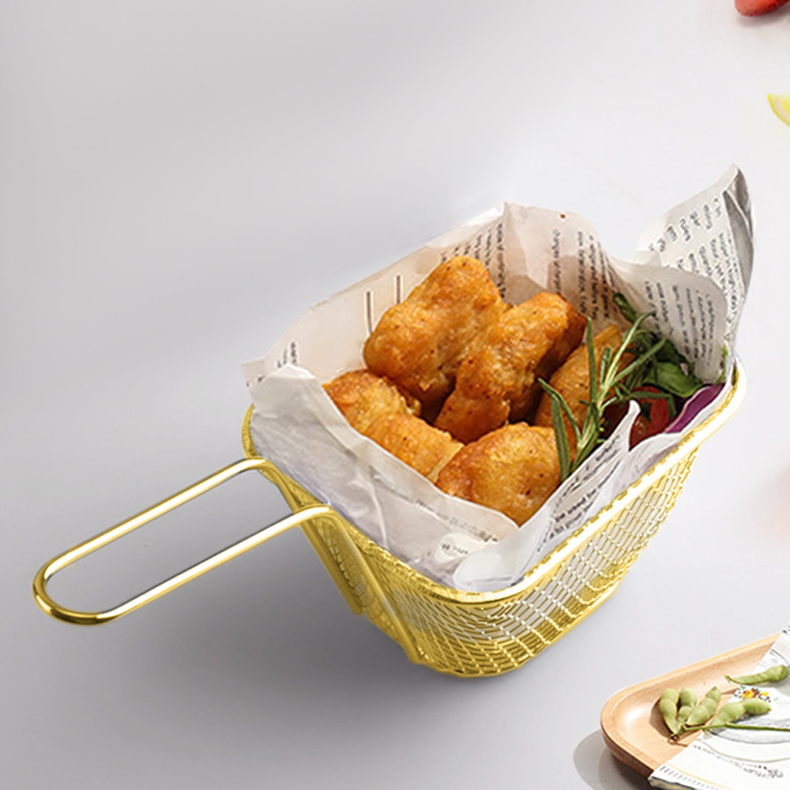 Best Chips Fry Baskets,Stainless Steel Fryer Basket, Food Tableware ...