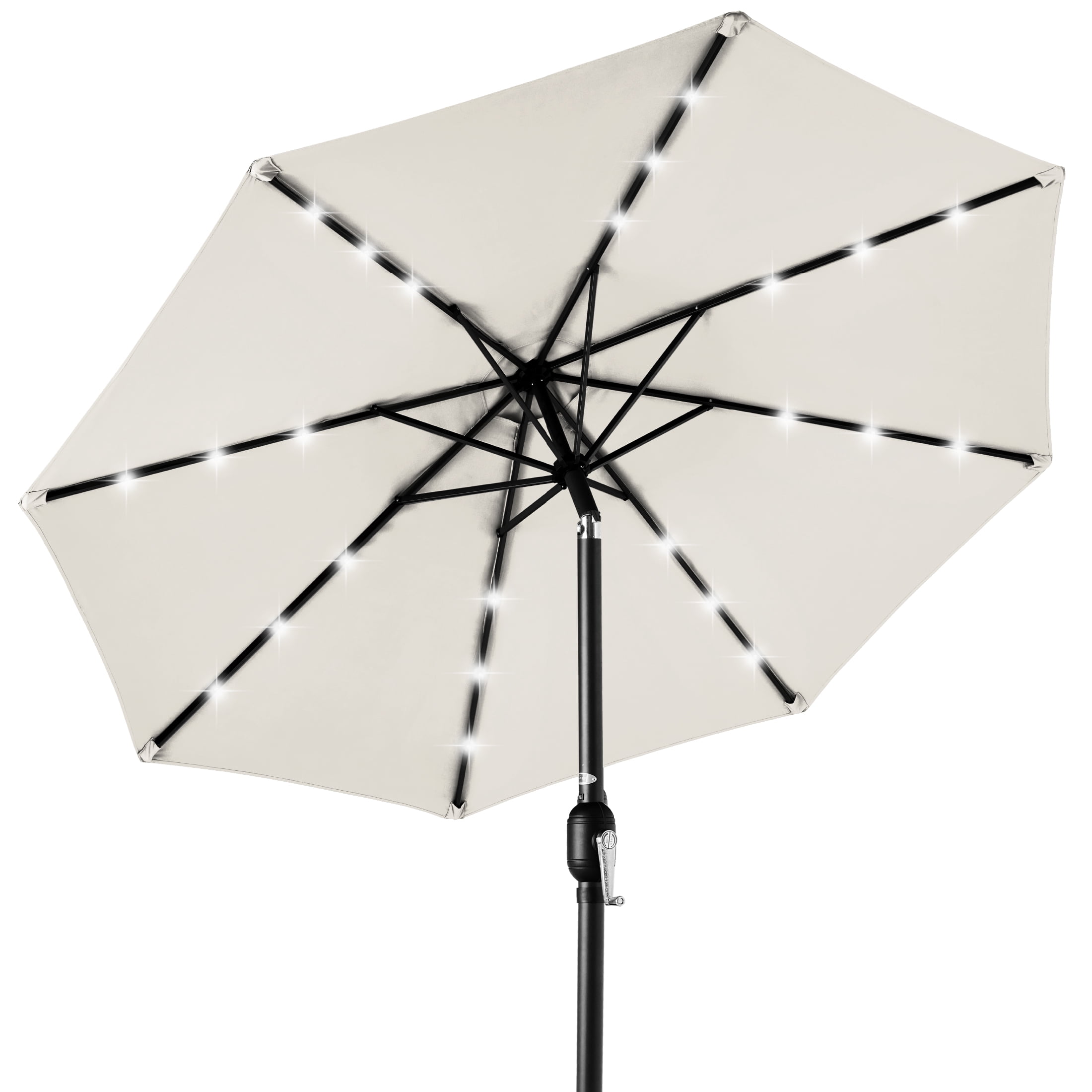 Best Choice Products 10ft Solar LED Lighted Patio Umbrella w/ Tilt ...