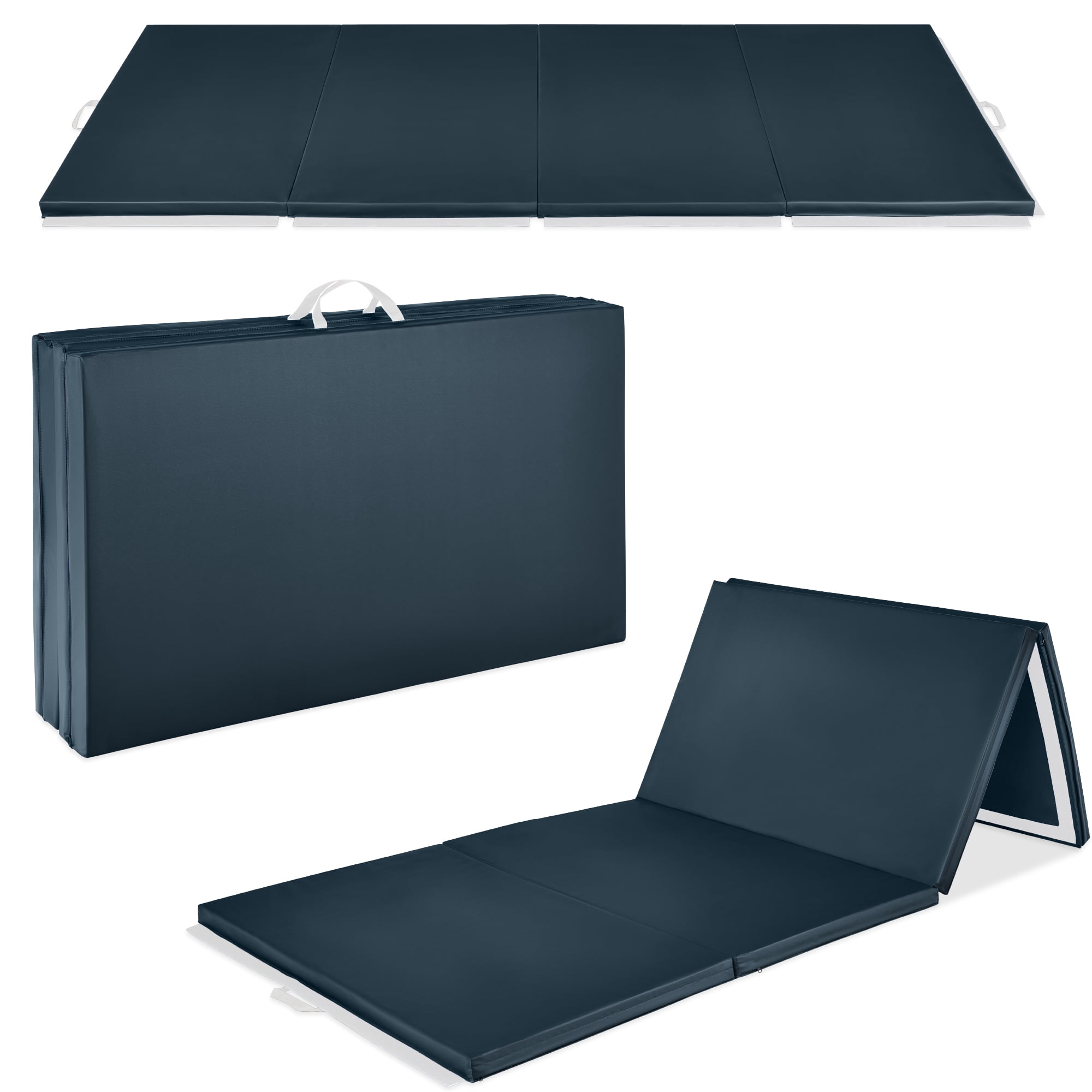 Best Choice Products 10ftx4ftx2in Folding Gym Mat 4-Panel Gymnastics ...