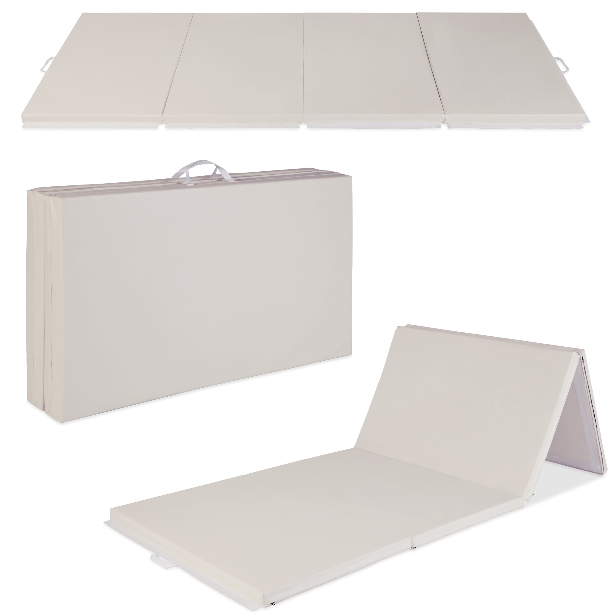 Best Choice Products 10ftx4ftx2in Folding Gym Mat 4-Panel Gymnastics ...