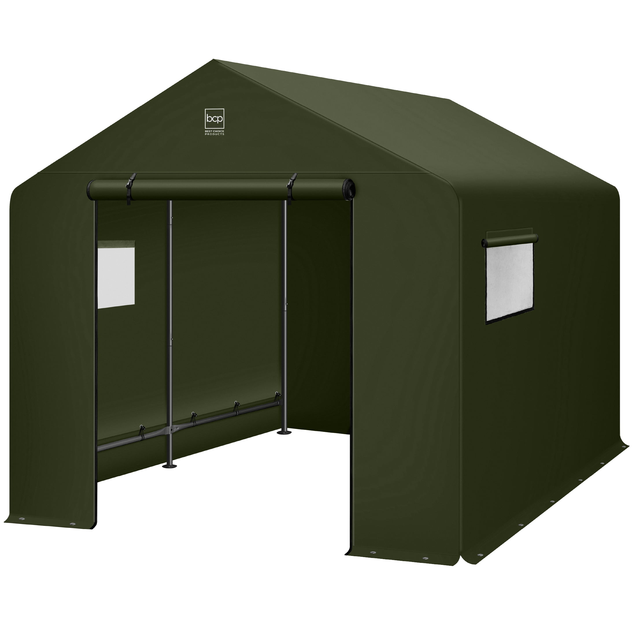 Best Choice Products 10x8ft Outdoor Fabric Storage Shed, Steel Frame ...