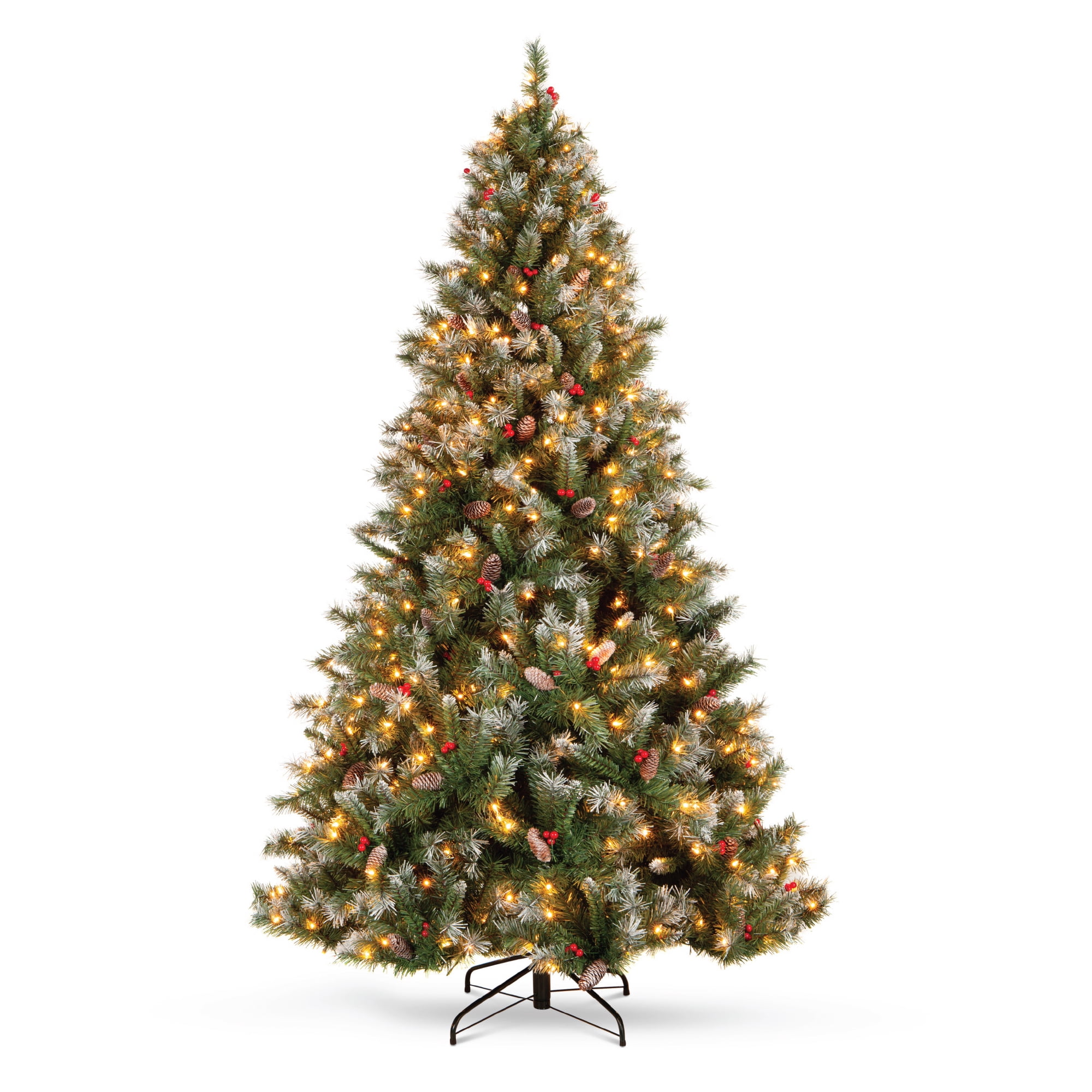 Best Choice Products 12ft Pre-Lit Pre-Decorated Holiday Christmas Tree ...
